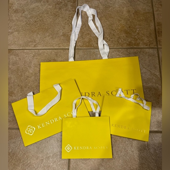 Kendra Scott | Bags | Kendra Scott Yellow Gift Bags | Poshmark